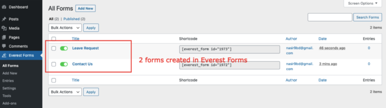 Everest Forms | Advanced Form Integration