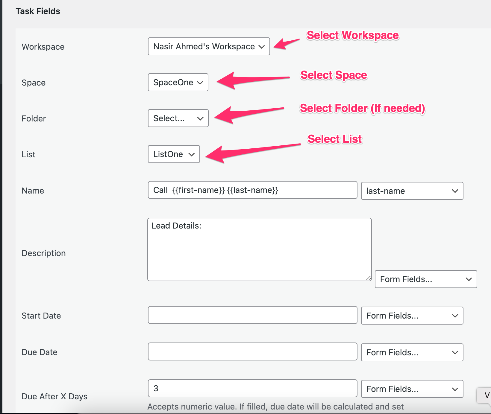 ClickUp | Advanced Form Integration