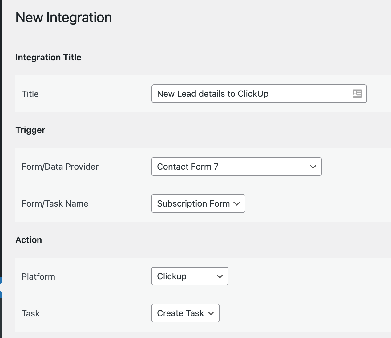 ClickUp | Advanced Form Integration