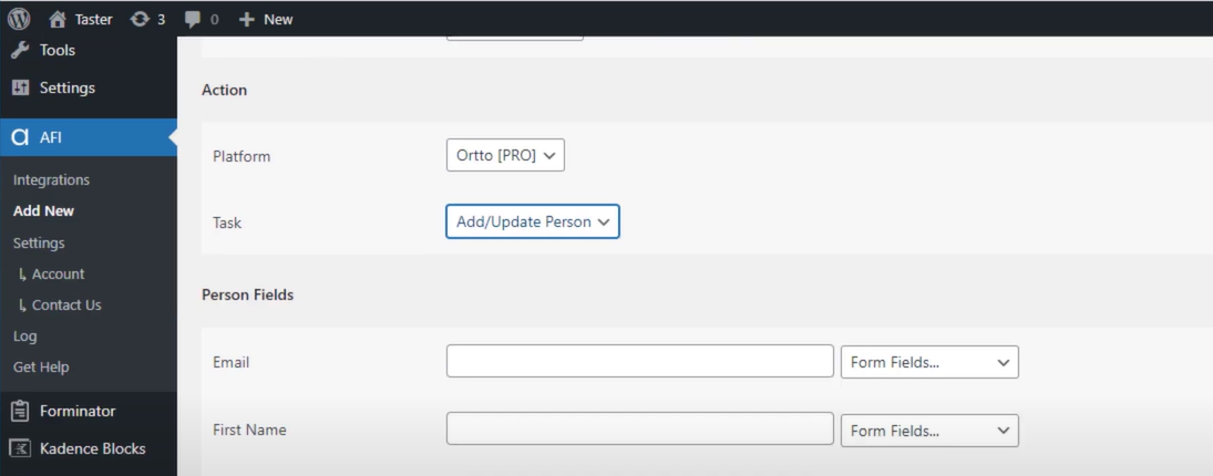How to integrate WP Fluent Forms with Ortto Easily | Advanced Form Integration