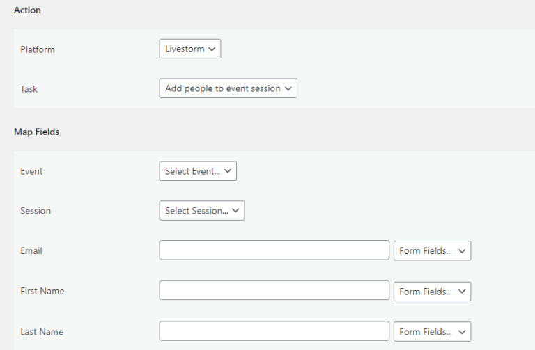 How to integrate weForms with Livestorm Easily | Advanced Form Integration
