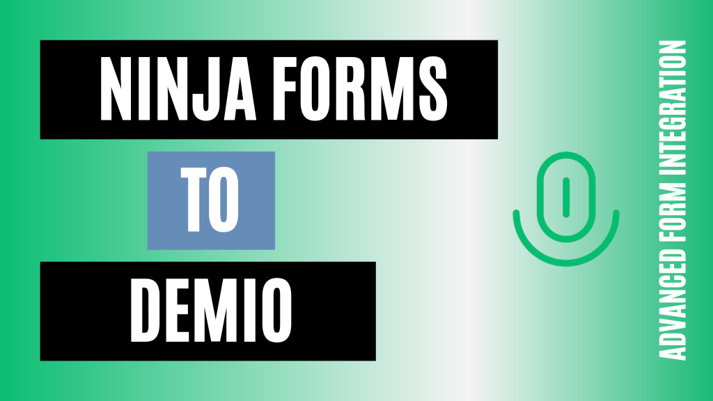 How to integrate Ninja Forms with Demio Easily | Advanced Form Integration