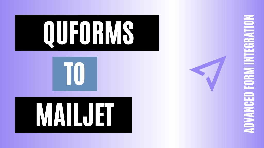 How To Integrate Quforms With Mailjet Easily Advanced Form Integration